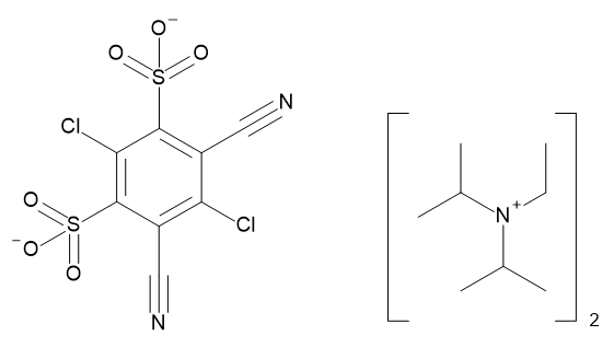 Chlorothalonil metabolite R418503 bis(diisopropylethylammonium)