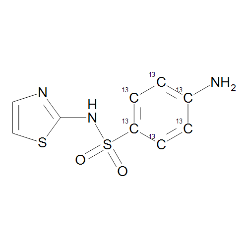 Sulfathiazole 13C6 (phenyl 13C6) | LGC Standards