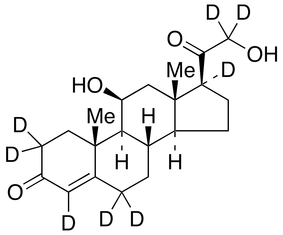 4-Pregnen-11beta,21-diol-3,20-dione-2,2,4,6,6,17alpha,21,21-d8