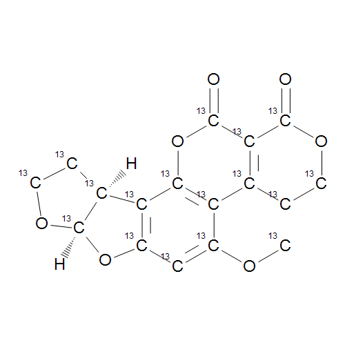 Aflatoxin G2 13C17 0.5 µg/mL in Acetonitrile